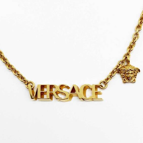 OTHERS | Jewelry | Versace Versace Medusa Necklace Logo Gold Color ...